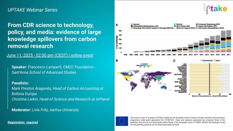 Webinar "From CDR science to technology, policy, and media: evidence of ...